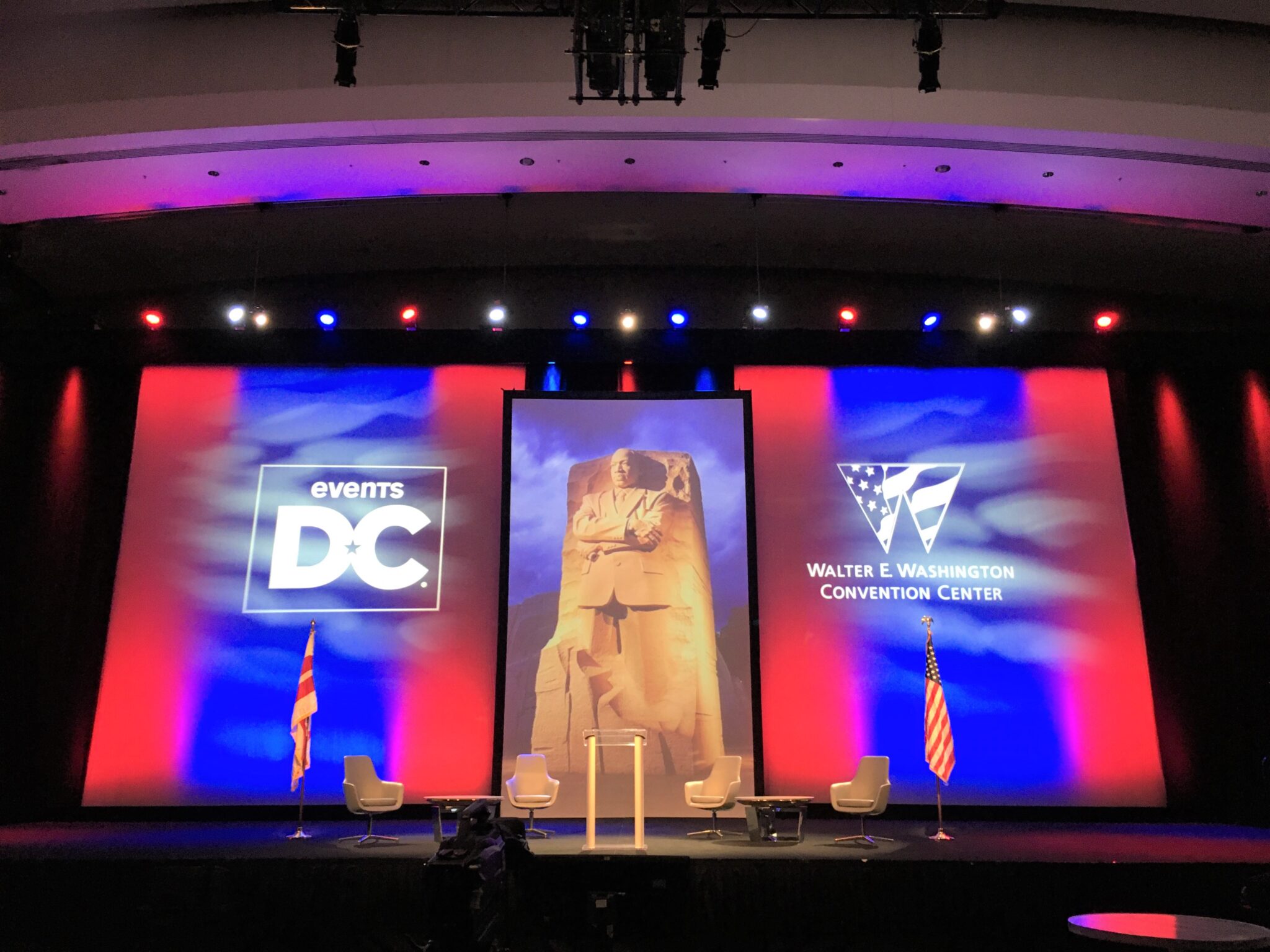 Lighting and rigging for Washington Convention Center