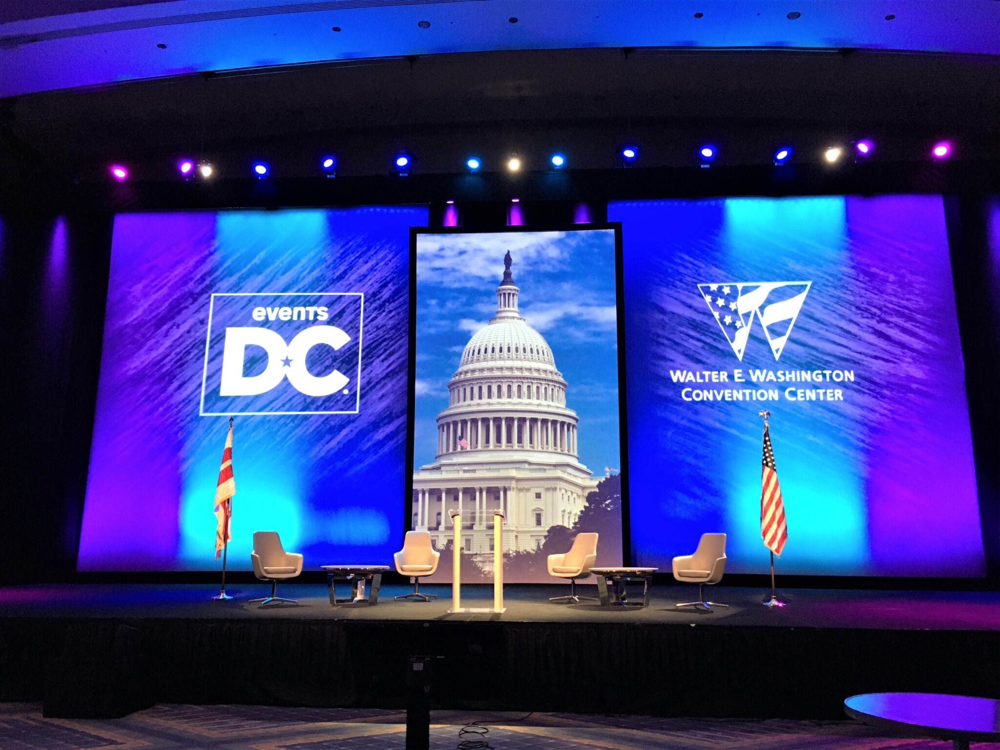 Lighting and rigging for Washington Convention Center